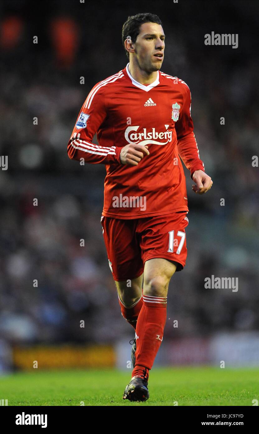 MAXI RODRIGUEZ LIVERPOOL FC ANFIELD LIVERPOOL ENGLAND 30 January 2010 ...