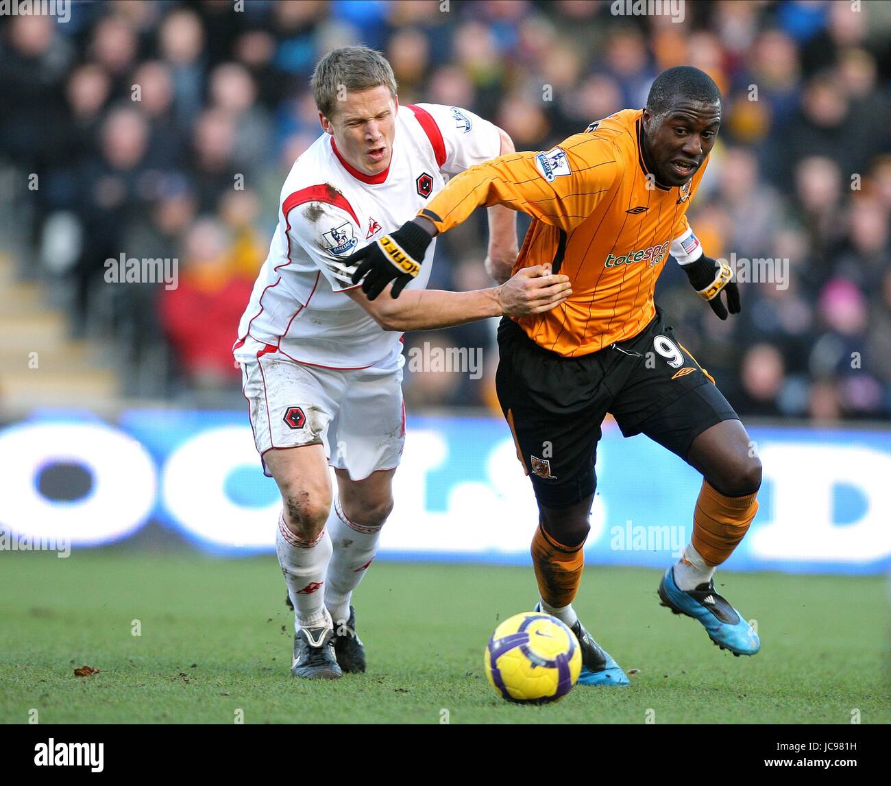 JOZY ALTIDORE CHRISTOPHE BERRA HULL CITY V WOLVES KC STADIUM HULL ...