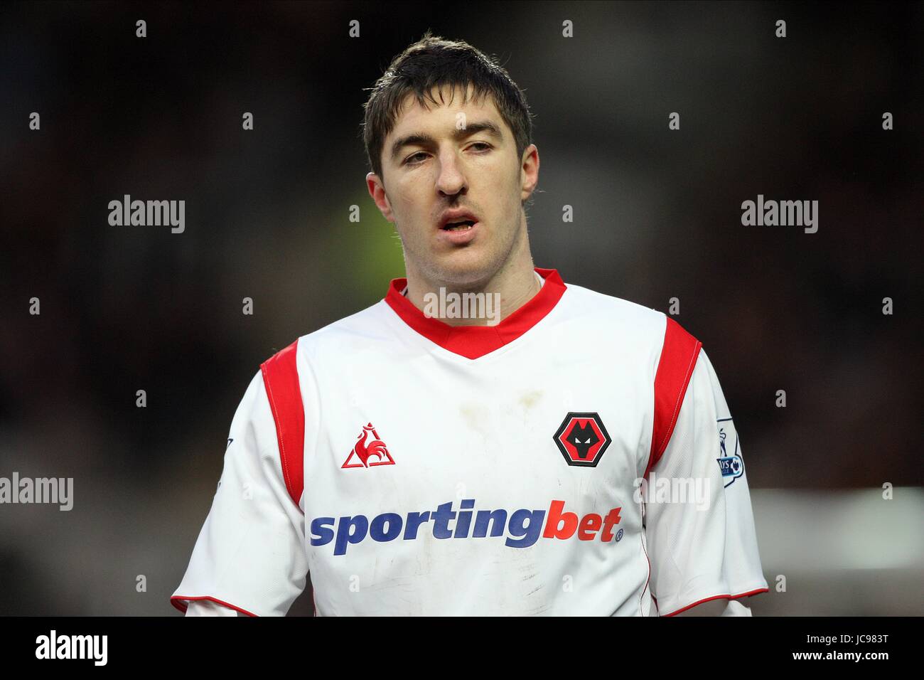 STEPHEN WARD WOLVERHAMPTON WANDERERS FC KC STADIUM HULL ENGLAND 30 ...