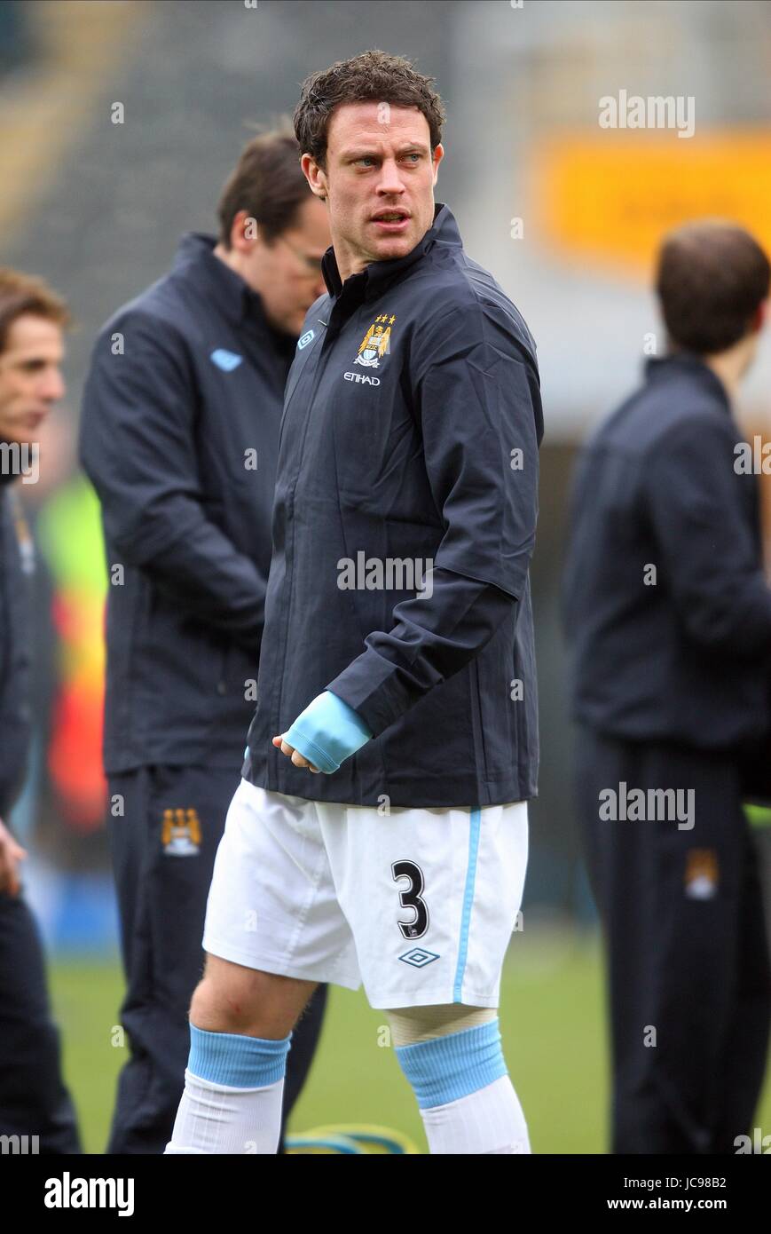 WAYNE BRIDGE MANCHESTER CITY FC KC STADIUM HULL ENGLAND 06 February ...