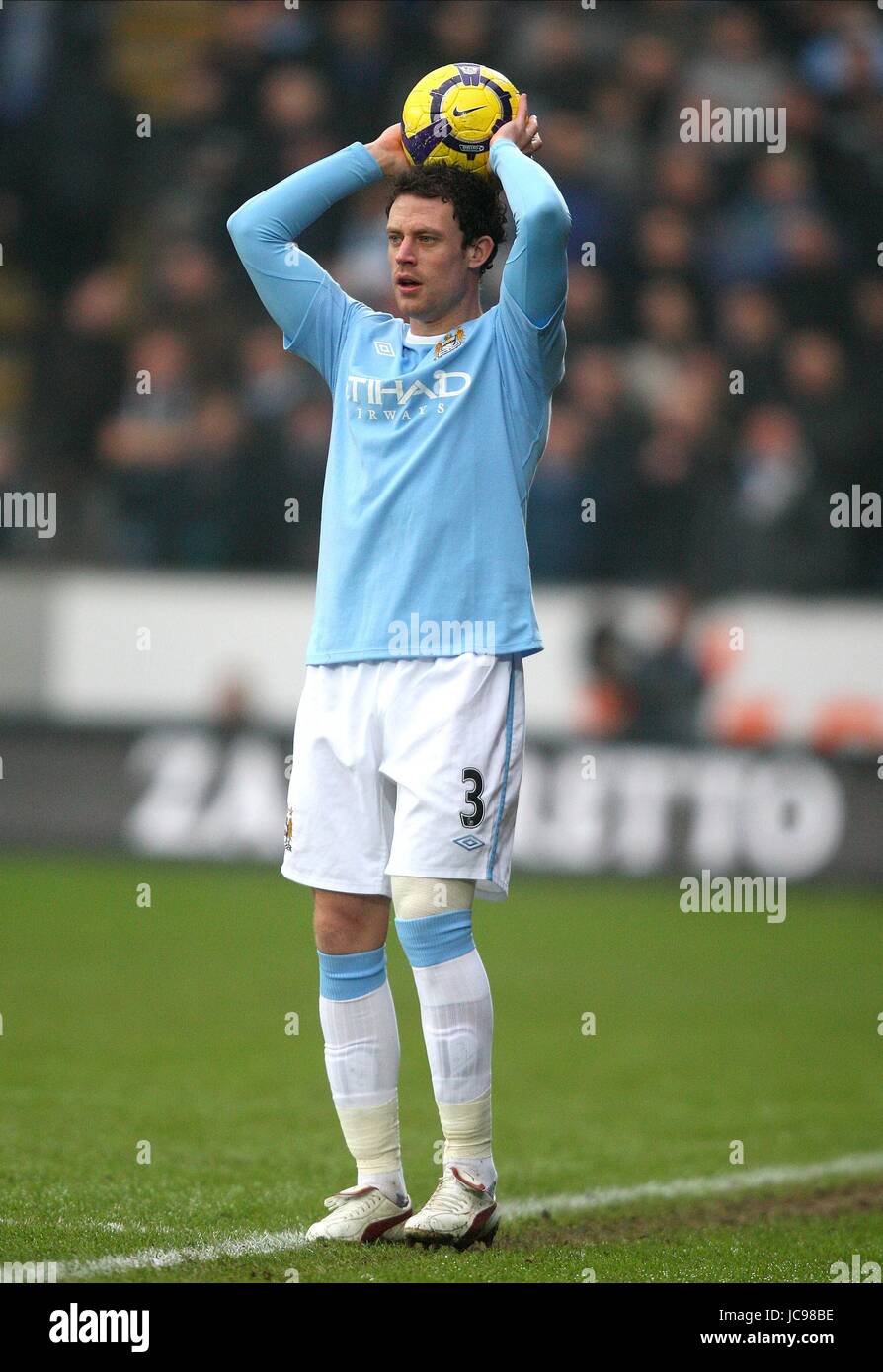 WAYNE BRIDGE MANCHESTER CITY FC KC STADIUM HULL ENGLAND 06 February ...