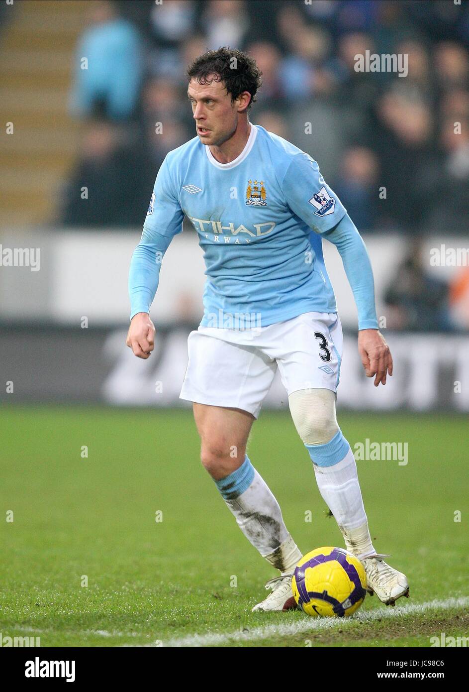 WAYNE BRIDGE MANCHESTER CITY FC KC STADIUM HULL ENGLAND 06 February ...