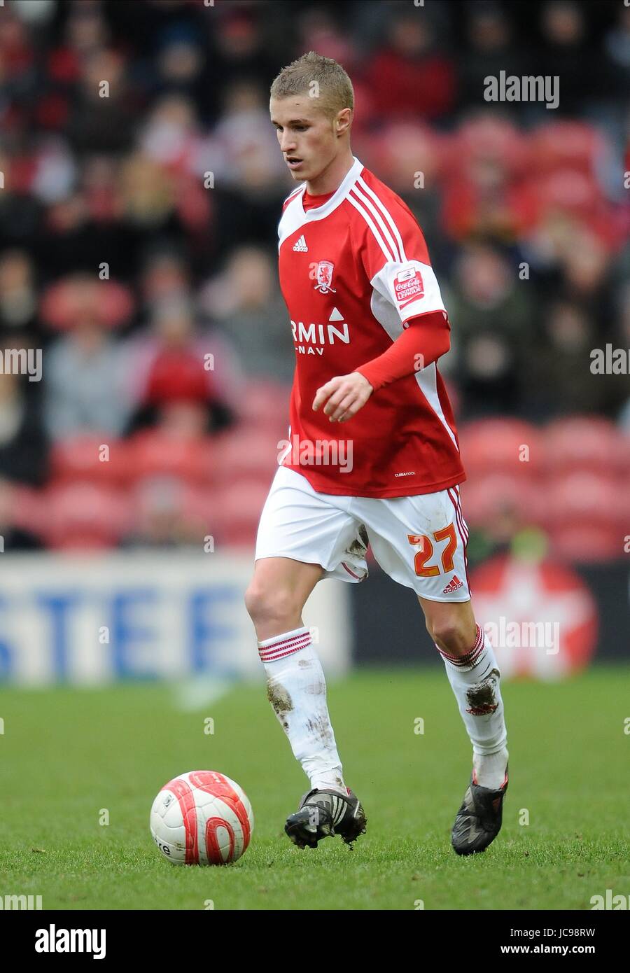 JOE BENNETT MIDDLESBROUGH FC RIVERSIDE STADIUM MIDDLESBROUGH ENGLAND 13 ...