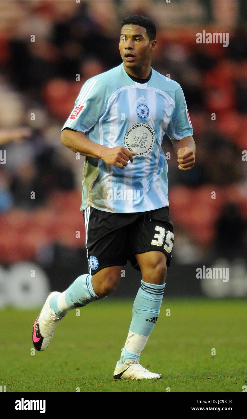 REUBEN REID PETERBOROUGH UTD FC RIVERSIDE STADIUM MIDDLESBROUGH ENGLAND ...
