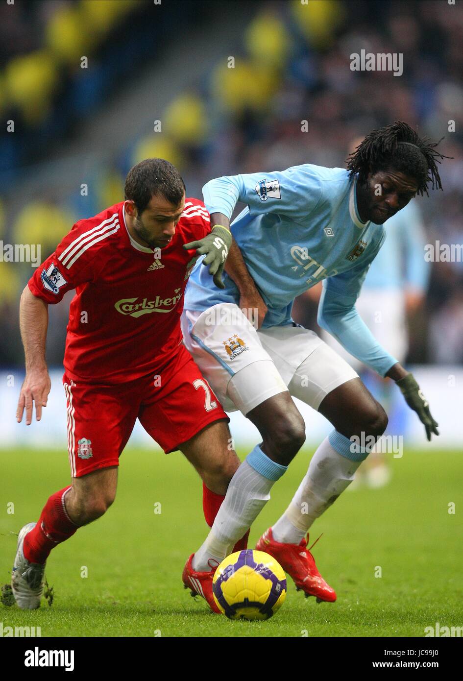 JAVIER MASCHERANO & EMMANUEL A MANCHESTER CITY V LIVERPOOL EASTLANDS ...