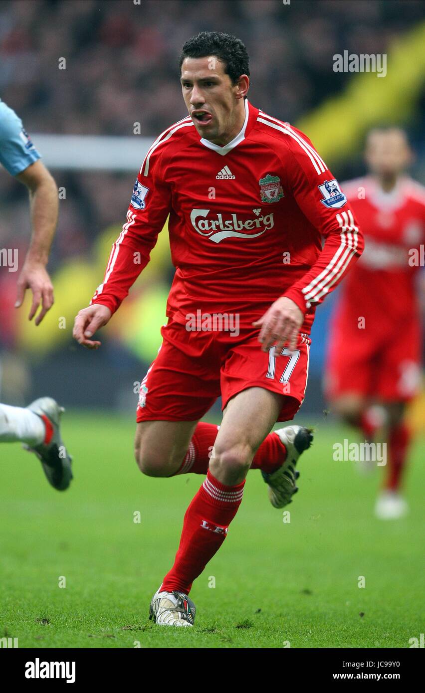 MAXI RODRIGUEZ LIVERPOOL FC EASTLANDS MANCHESTER ENGLAND 21 February ...