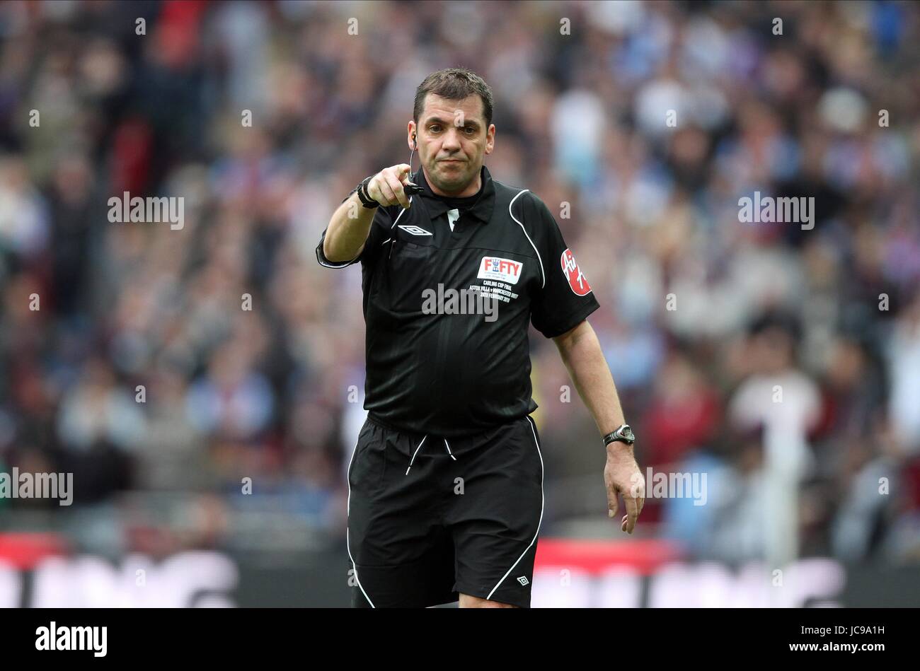 PHIL DOWD ASTON VILLA V MANCHESTER UNITE WEMBLEY STADIUM LONDON ENGLAND ...