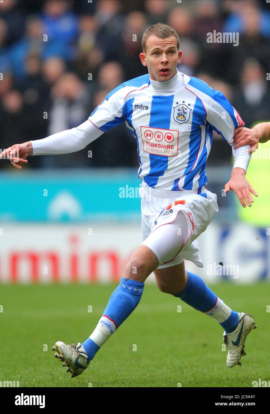 JORDAN RHODES HUDDERSFIELD TOWN FC THE GALPHARM STADIUM HUDDERSFIELD ...