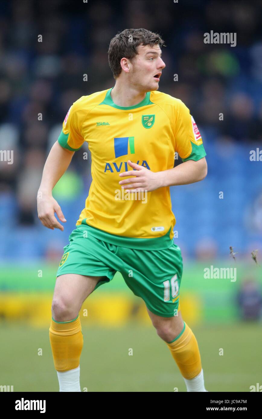 CHRIS MARTIN NORWICH CITY FC BOUNDARY PARK OLDHAM ENGLAND 27 February ...