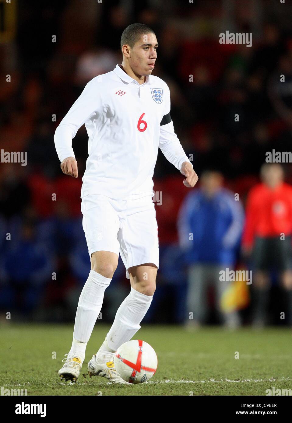 CHRIS SMALLING ENGLAND U21 & FULHAM FC KEEPMOAT STADIUM DONCASTER ...