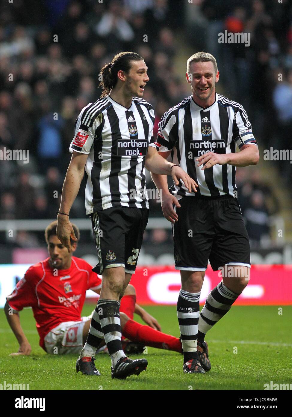 ANDY CARROLL & KEVIN NOLAN NEWCASTLE UNITED FC ST.JAMES PARK NEWCASTLE ...