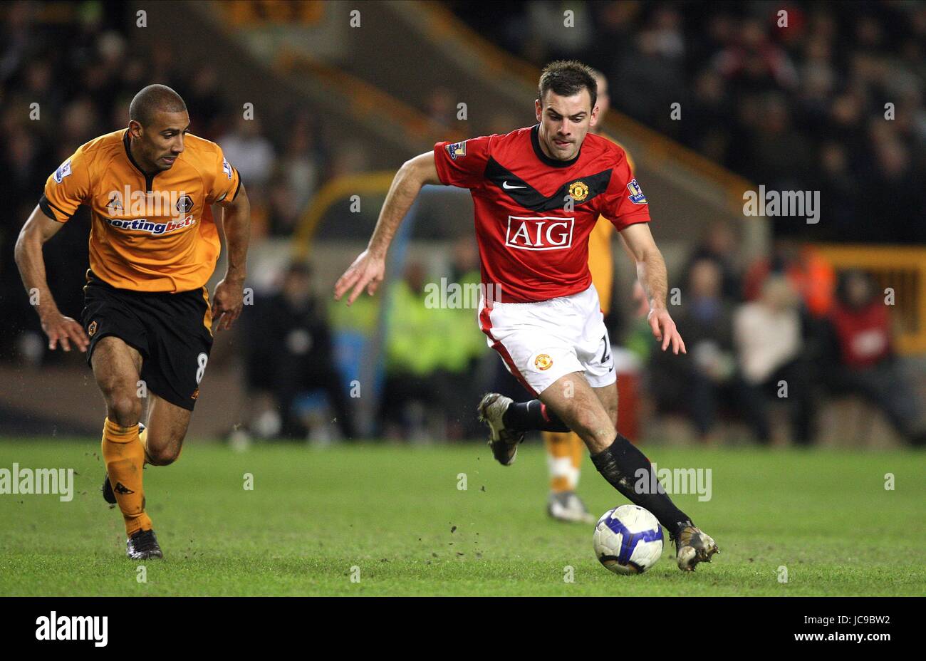 KARL HENRY & DARRON GIBSON WOLVES V MANCHESTER UNITED MOLINEUX ...