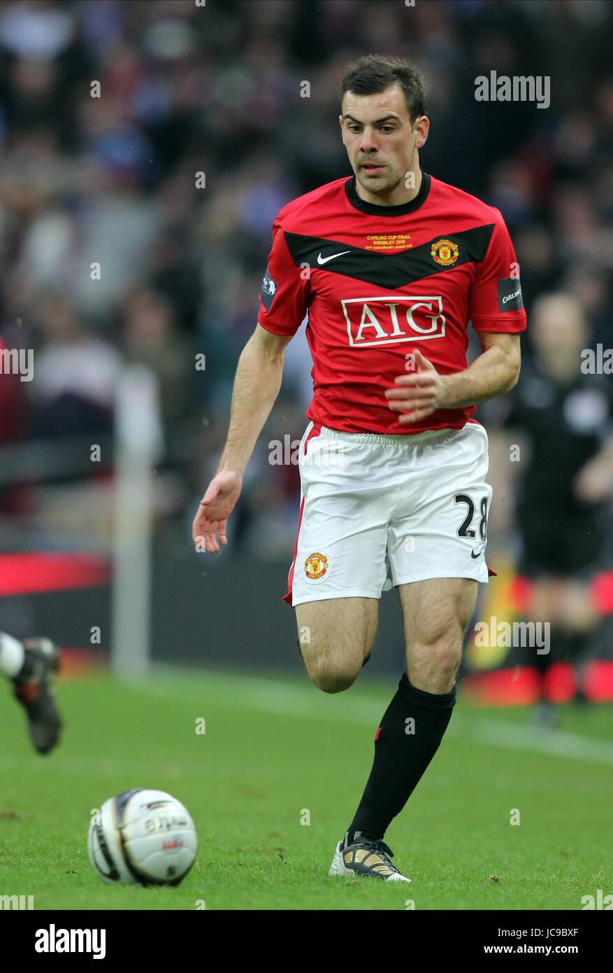 DARRON GIBSON MANCHESTER UNITED FC WEMBLEY STADIUM LONDON ENGLAND 28 ...