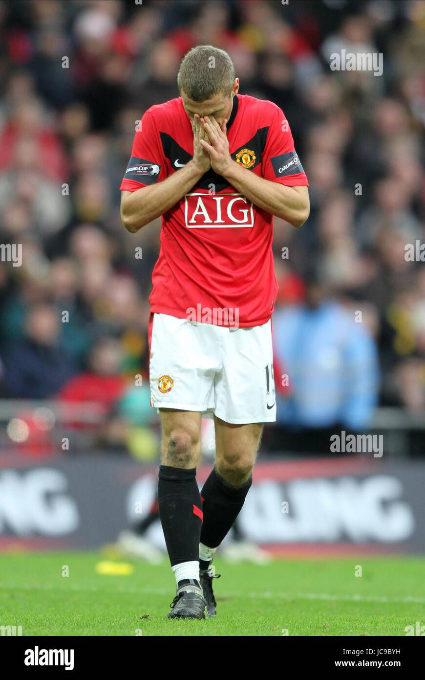 NEMANJA VIDIC MANCHESTER UNITED FC WEMBLEY STADIUM LONDON ENGLAND 28 ...