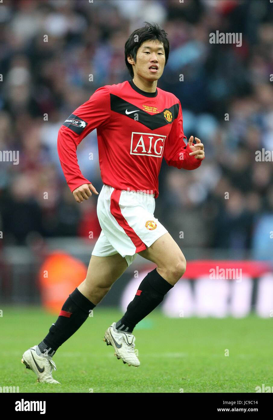 JI-SUNG PARK MANCHESTER UNITED FC WEMBLEY STADIUM LONDON ENGLAND 28 February 2010 Stock Photo ...