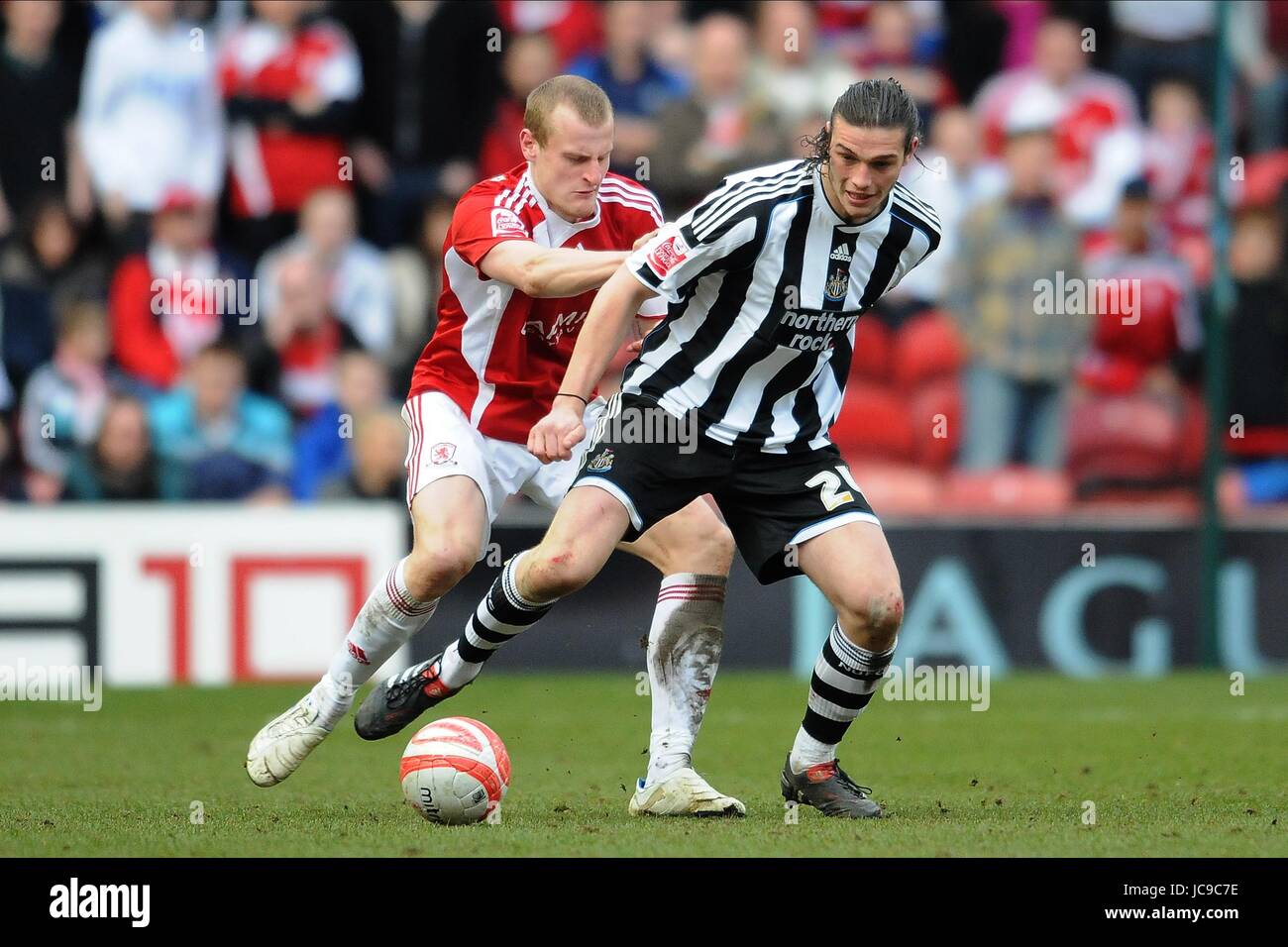 DAVID WHEATER & ANDREW CARROLL MIDDLESBROUGH V NEWCASTLE UTD RIVERSIDE ...