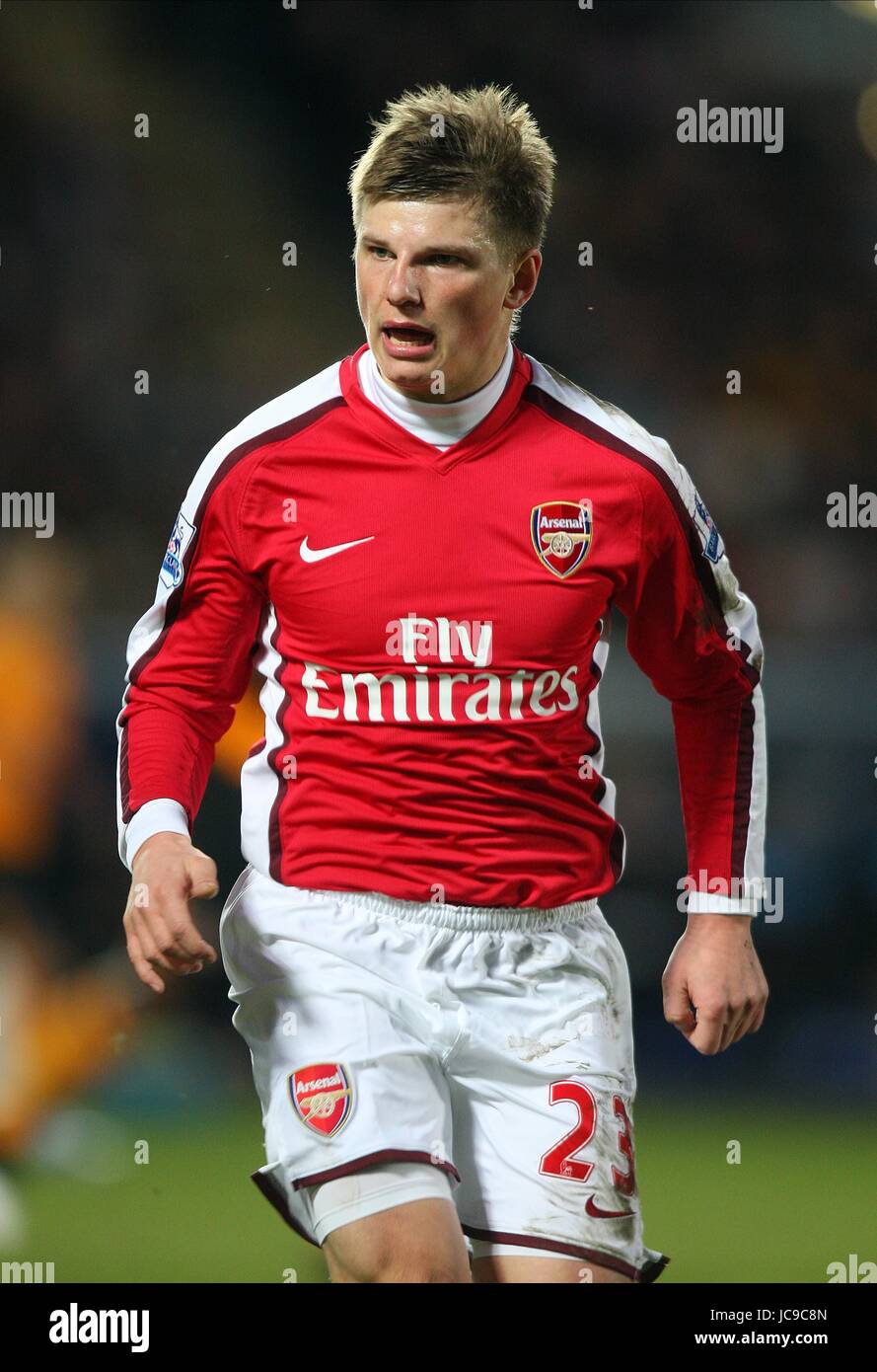 ANDREY ARSHAVIN ARSENAL FC KC STADIUM HULL ENGLAND 13 March 2010 Stock ...