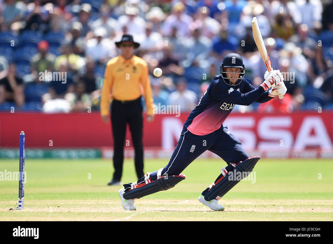 England's Joe Root in batting action during the ICC Champions Trophy ...