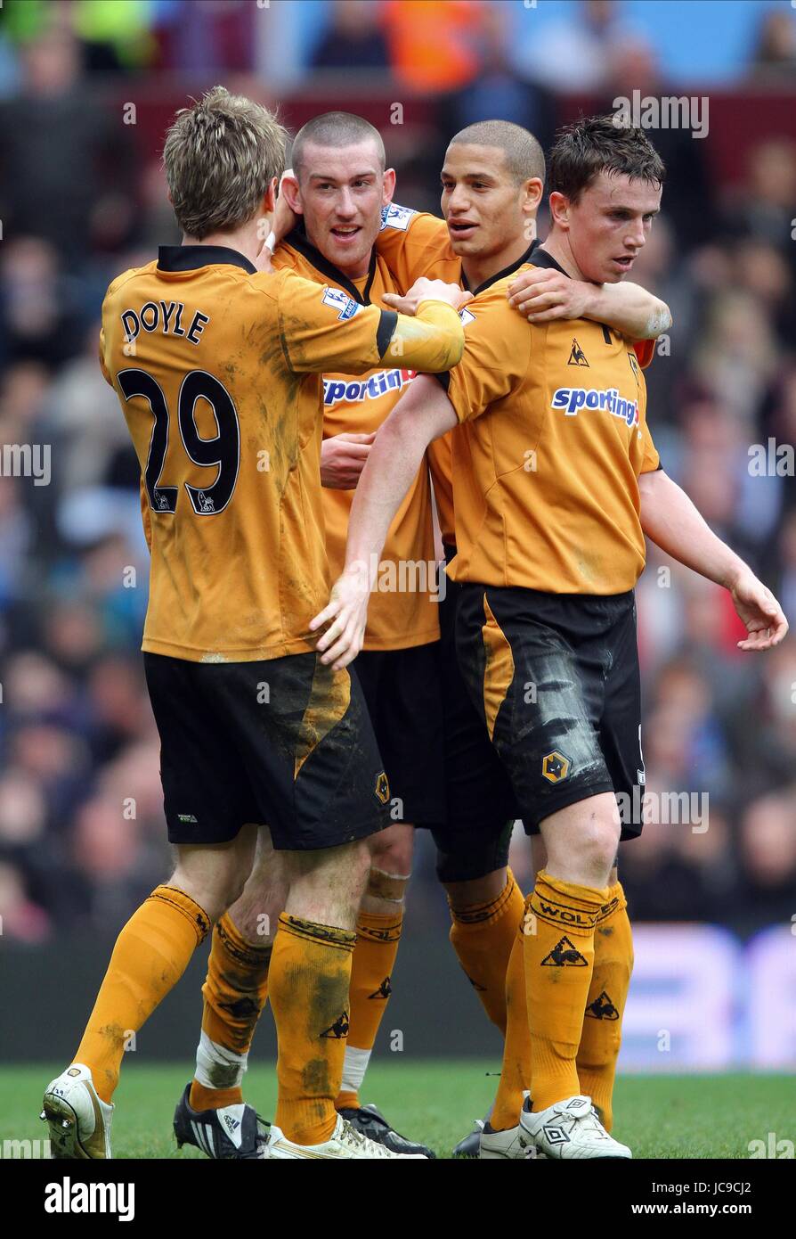 DAVID JONES CELEBRATES AFTER M ASTON VILLA V WOLVES VILLA PARK ...