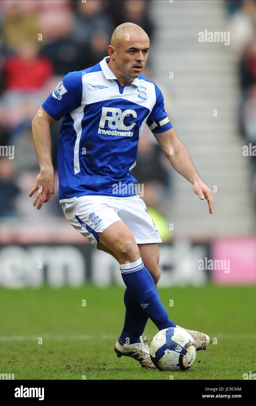 STEPHEN CARR BIRMINGHAM CITY FC STADIUM OF LIGHT SUNDERLAND ENGLAND 20 March 2010 Stock Photo ...