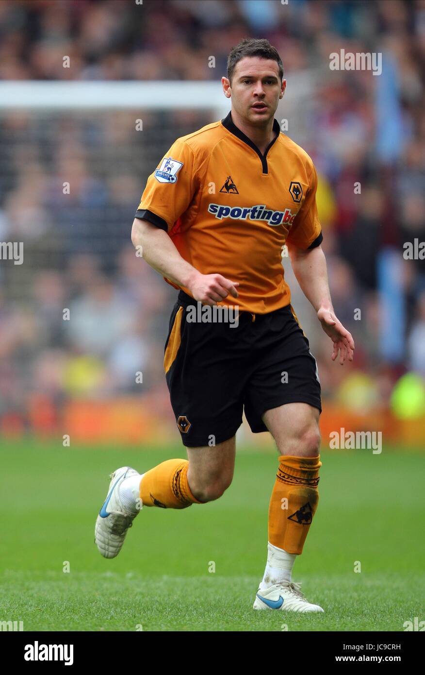 MATTHEW JARVIS WOLVERHAMPTON WANDERERS FC VILLA PARK BIRMINGHAM ENGLAND ...