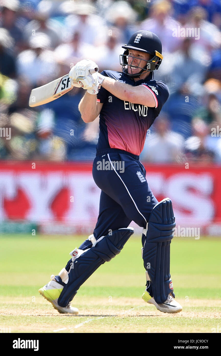 England's Eoin Morgan in batting action during the ICC Champions Trophy ...