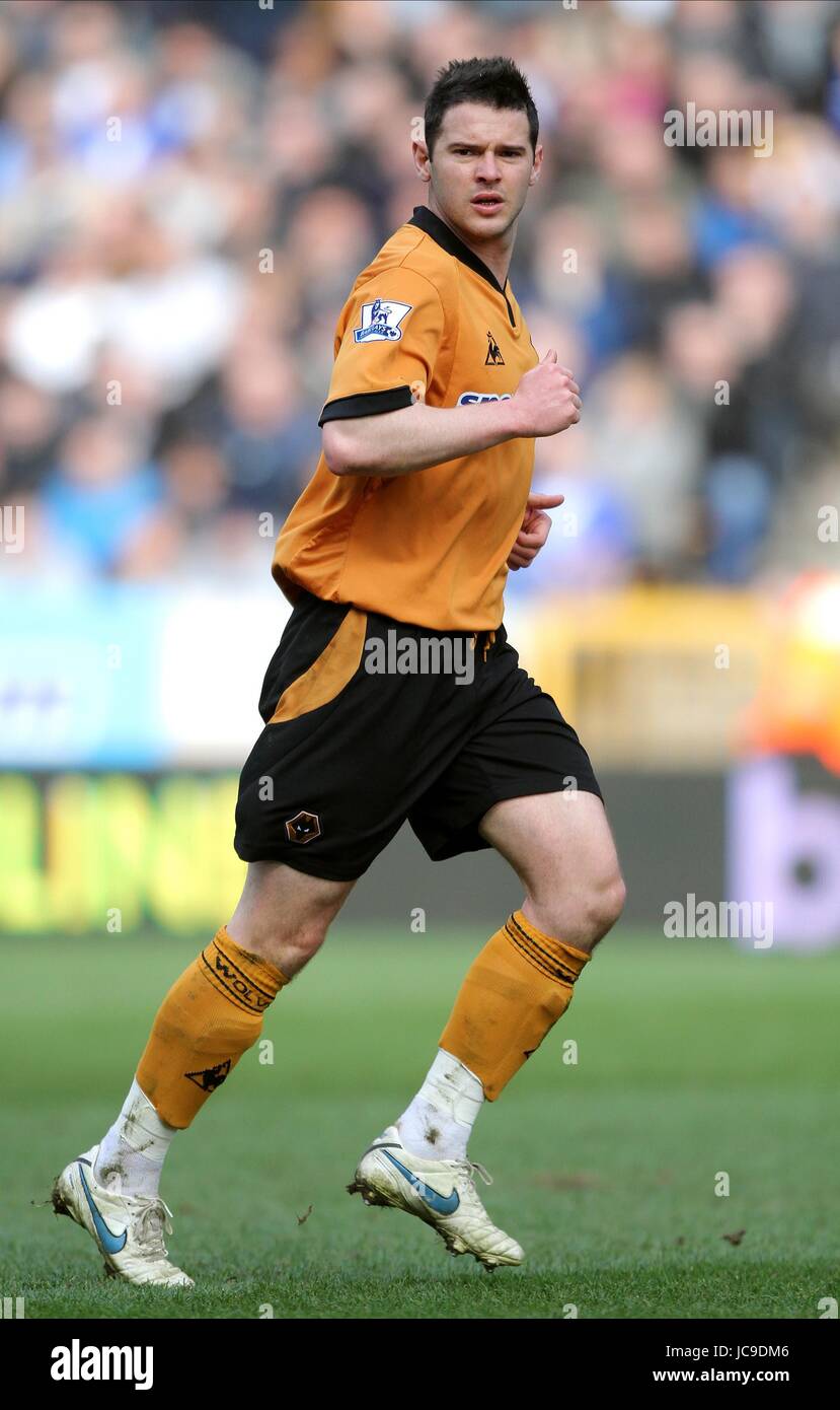 MATT JARVIS WOLVERHAMPTON WANDERERS FC MOLINEUX STADIUM WOLVERHAMPTON ...