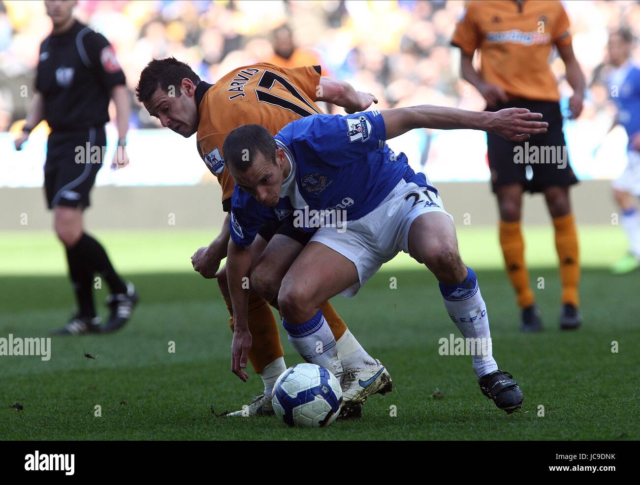 LEON OSMAN & MATT JARVIS WOLVES V EVERTON MOLINEUX STADIUM ...