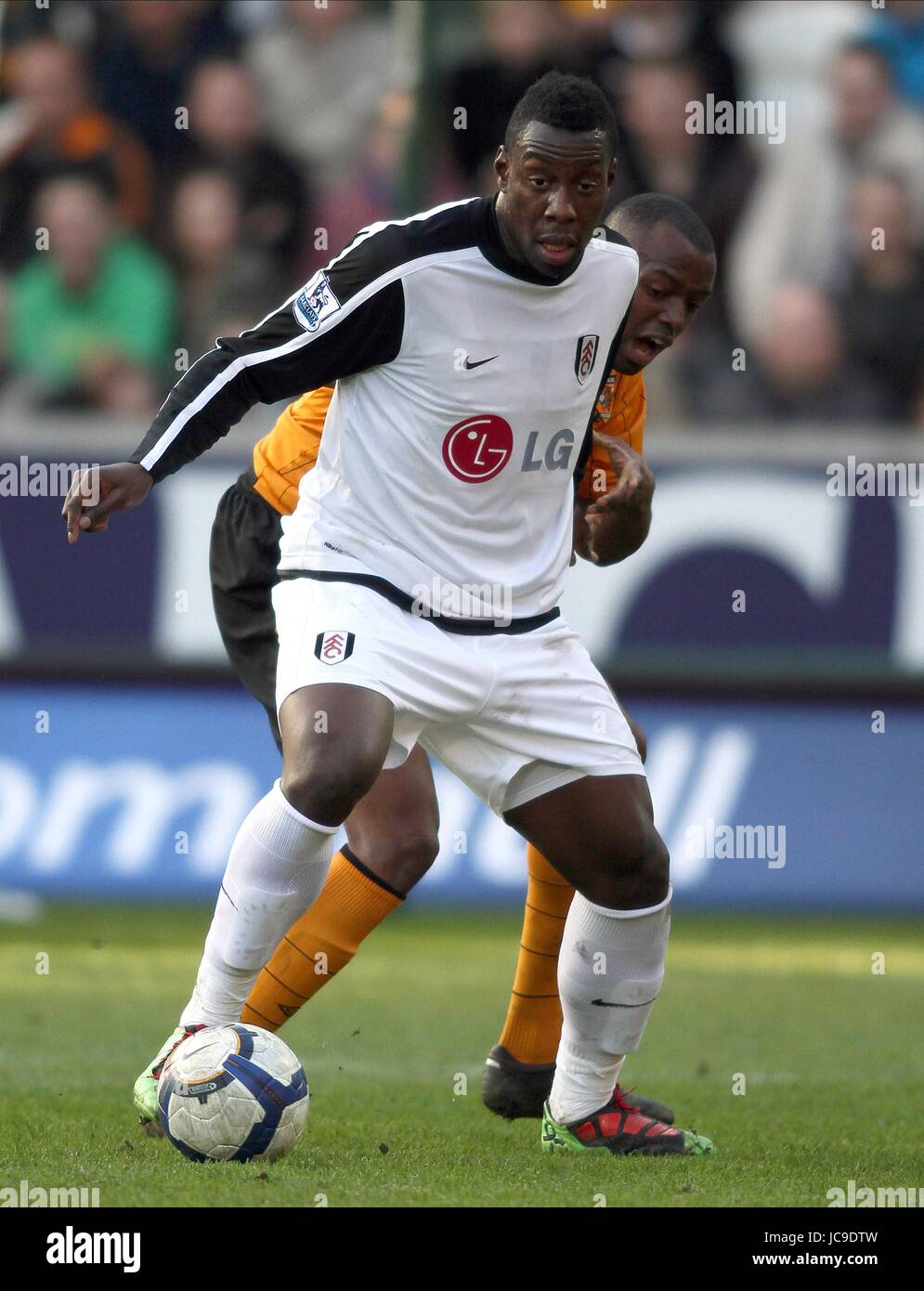 STEFANO OKAKA FULHAM FC KC STADIUM HULL ENGLAND 27 March 2010 Stock ...
