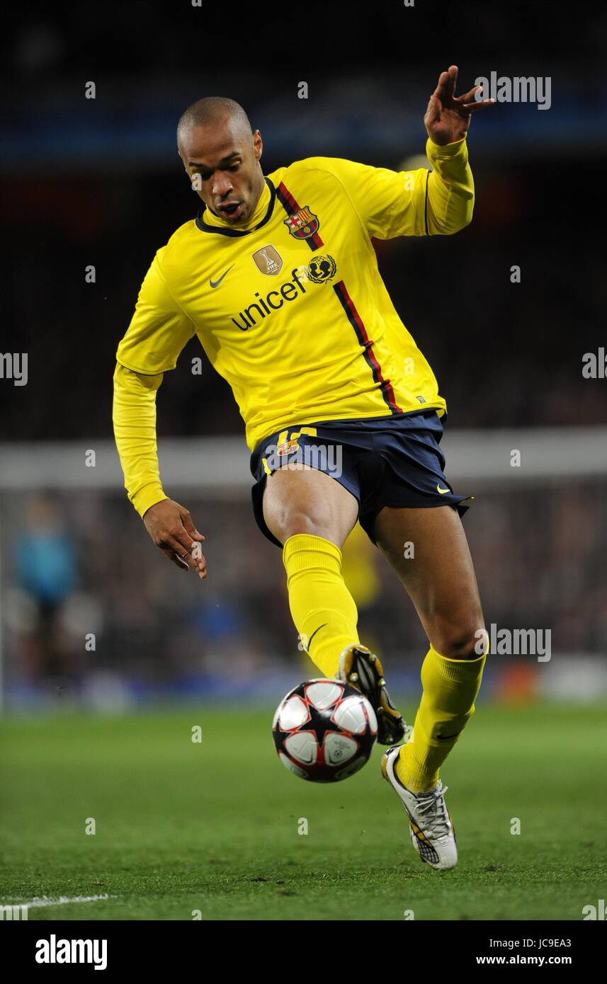 THIERRY HENRY FC BARCELONA EMIRATES STADIUM LONDON ENGLAND 31 March ...