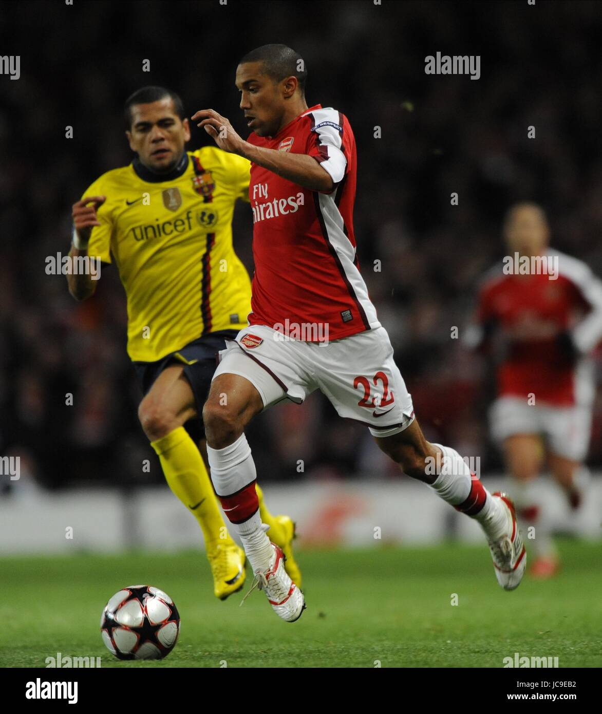 GAEL CLICHY ARSENAL FC EMIRATES STADIUM LONDON ENGLAND 31 March 2010 ...