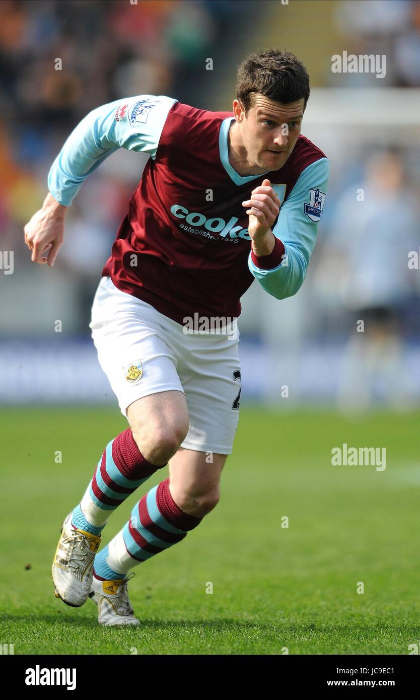 DAVID NUGENT BURNLEY FC KC STADIUM HULL ENGLAND 10 April 2010 Stock ...