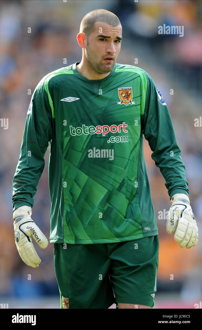 BOAZ MYHILL HULL CITY FC KC STADIUM HULL ENGLAND 10 April 2010 Stock ...