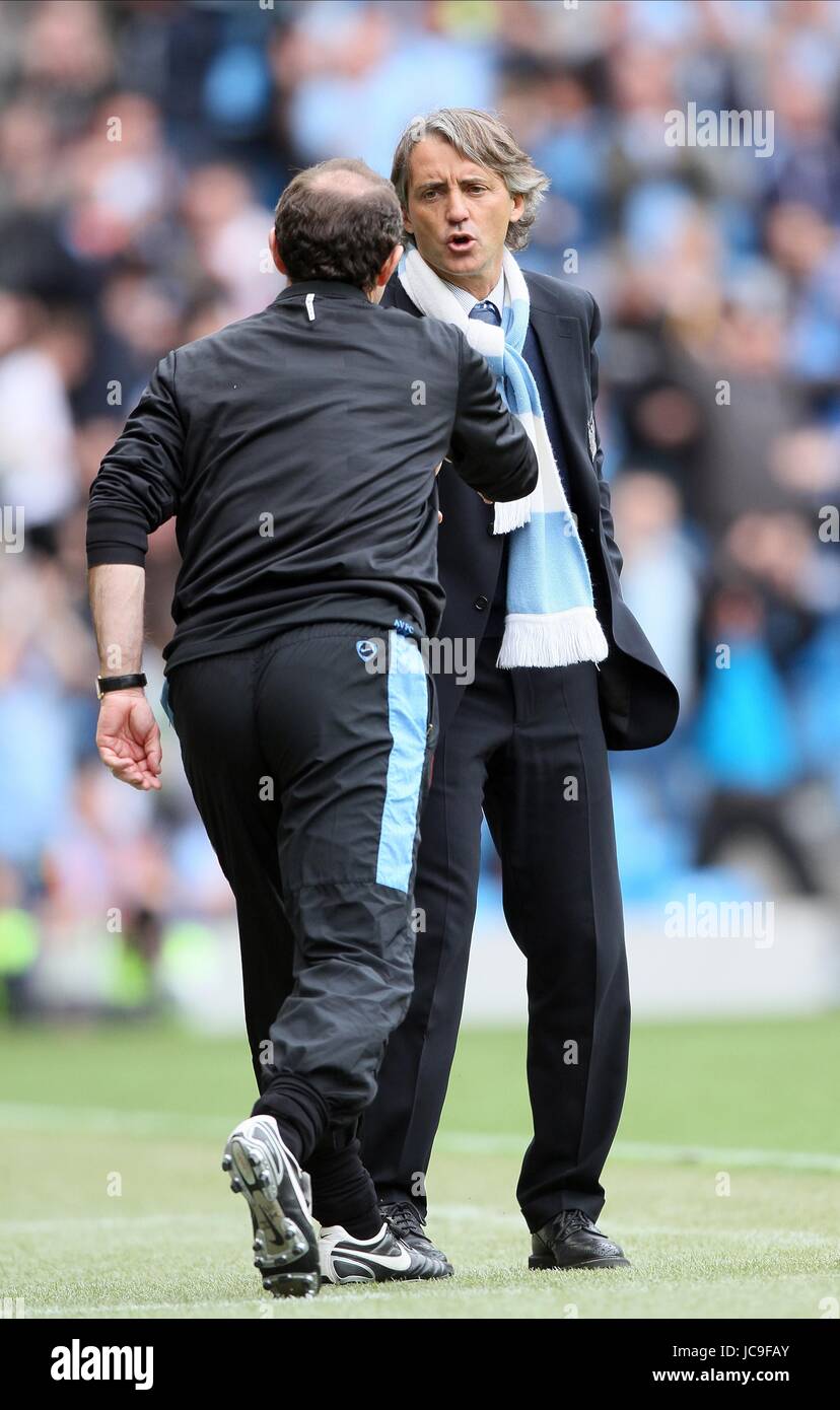 ROBERTO MANCINI & MARTIN O'NEI MANCHESTER CITY V ASTON VILLA EASTLANDS ...