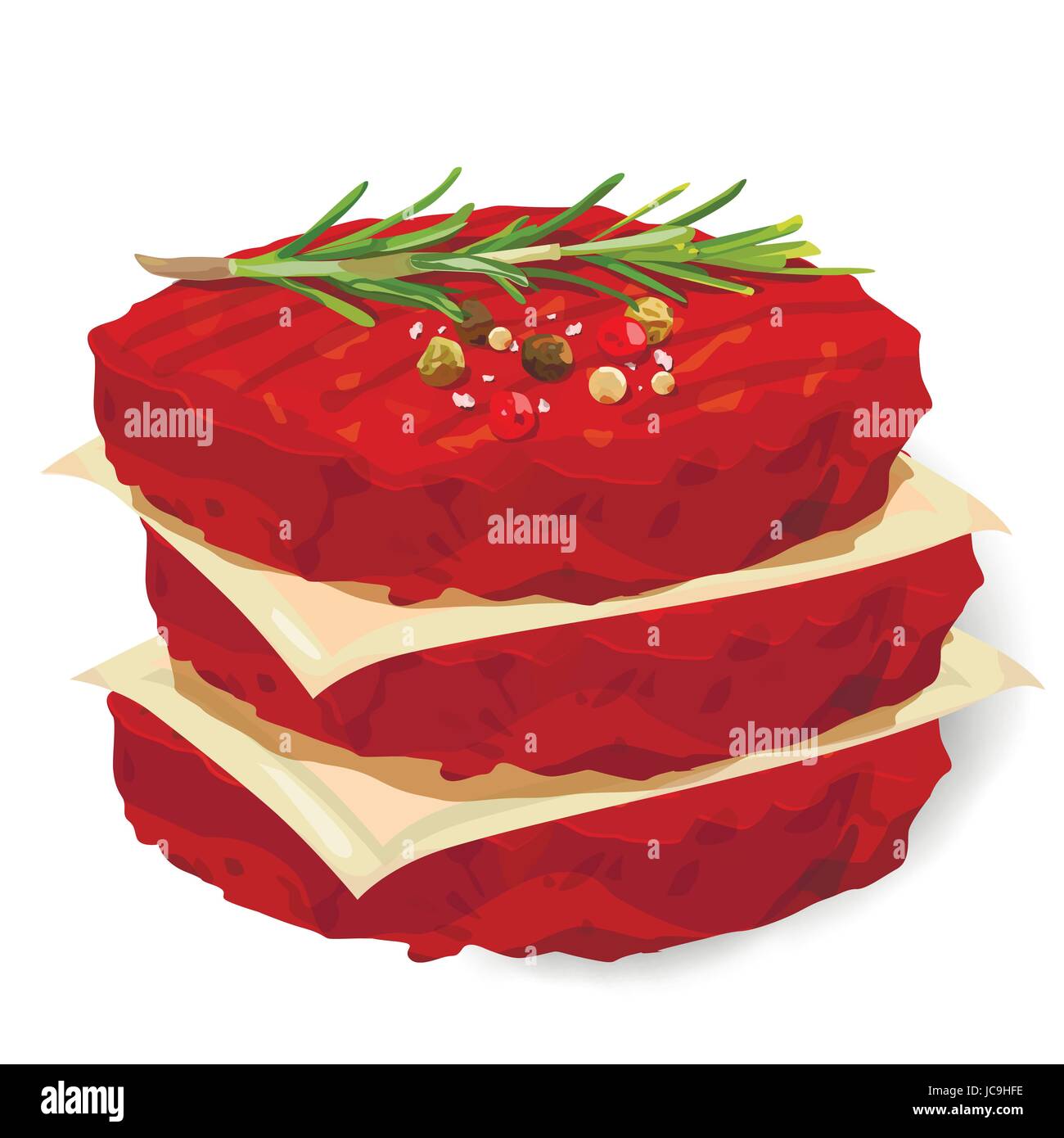 Three butchers Stock Vector Images - Alamy