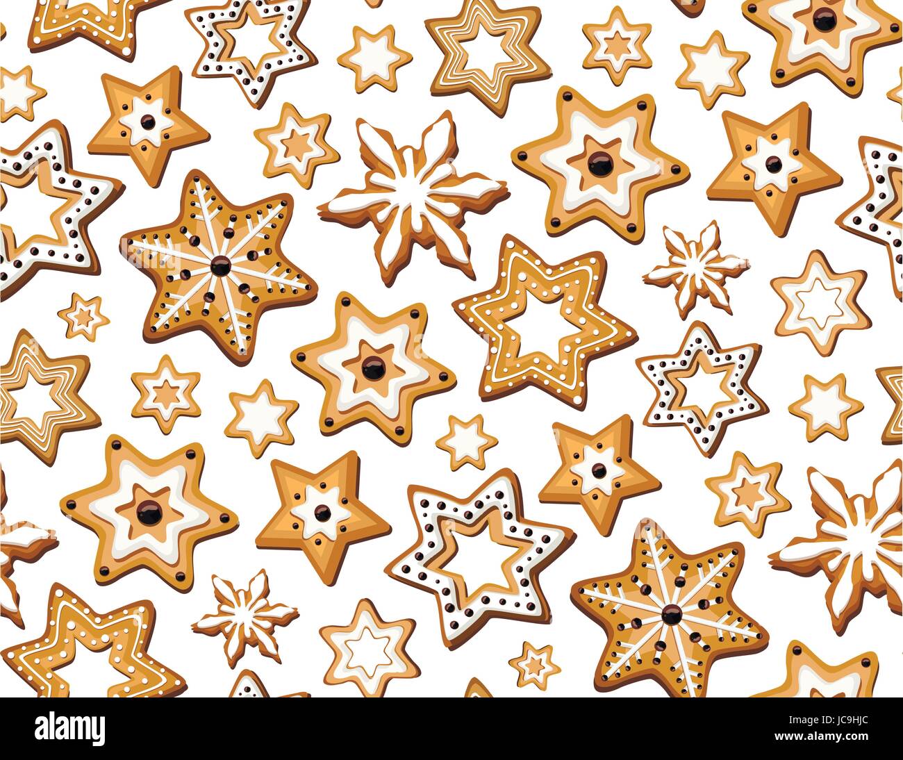 Gingerbread ginger cookie cookies sweets different star set setting ...