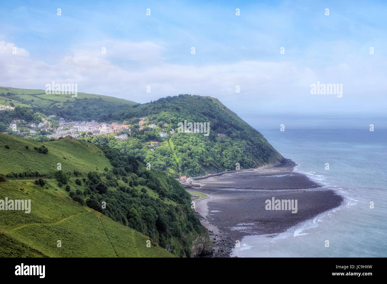 Lynton, Exmoor, Devon, England, UK Stock Photo - Alamy