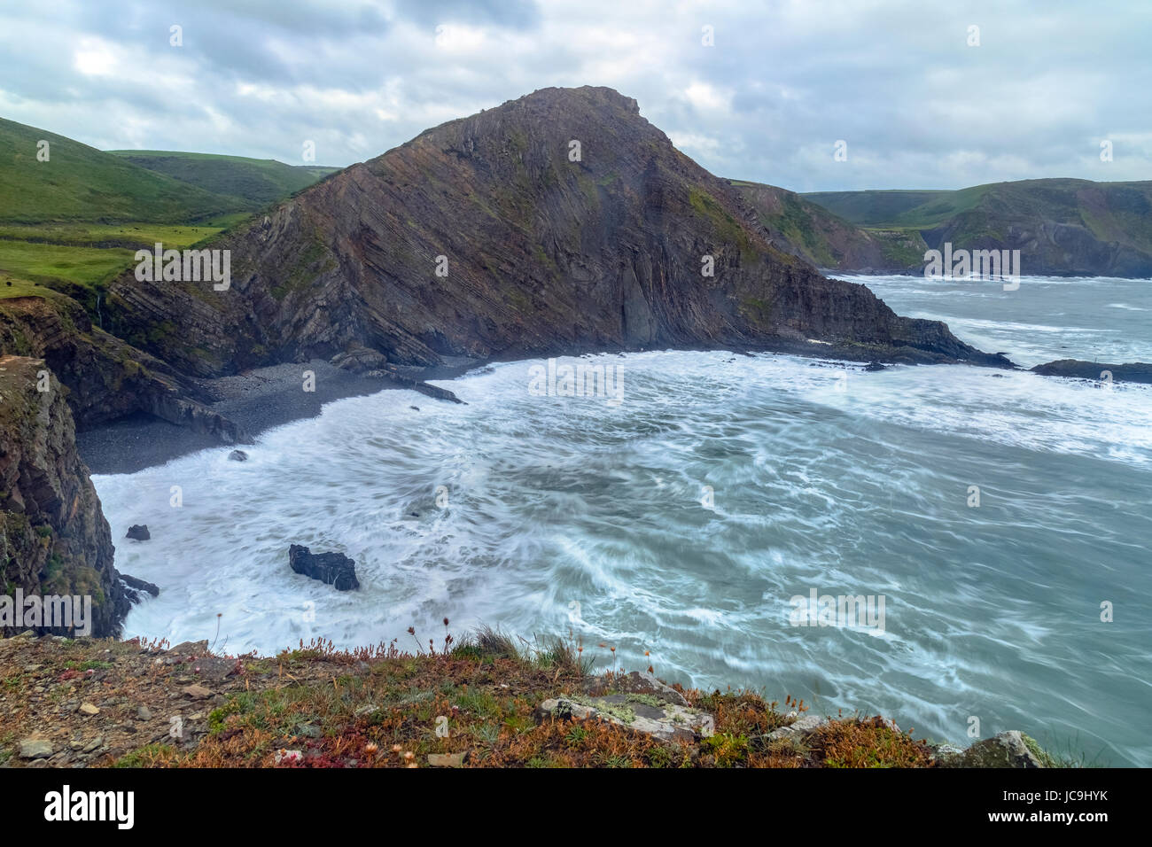 Hartland, St Catherine's Tor, North Devon, England, UK Stock Photo - Alamy