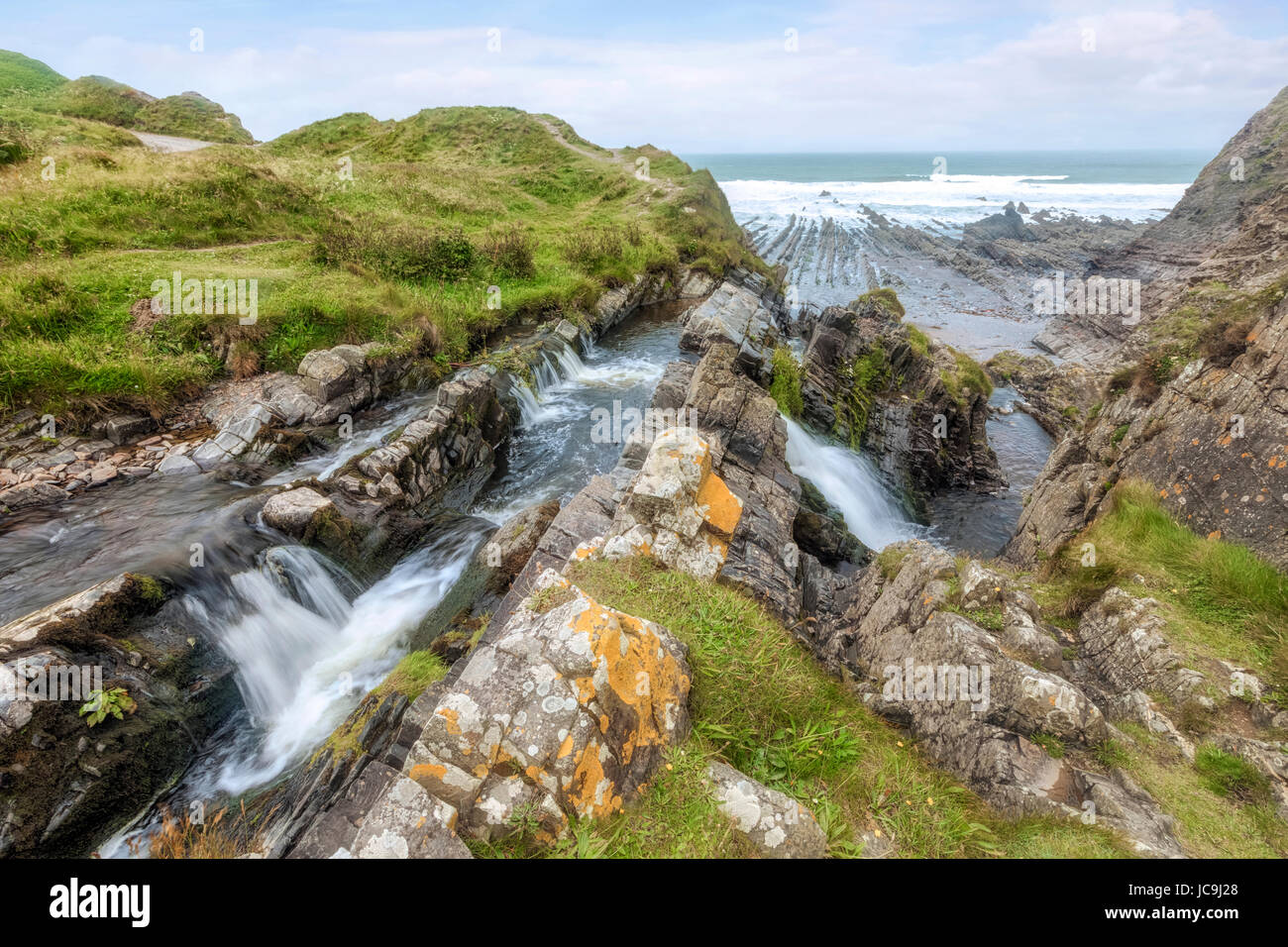 Welcombe Mouth Beach, North Devon, England, UK Stock Photo - Alamy