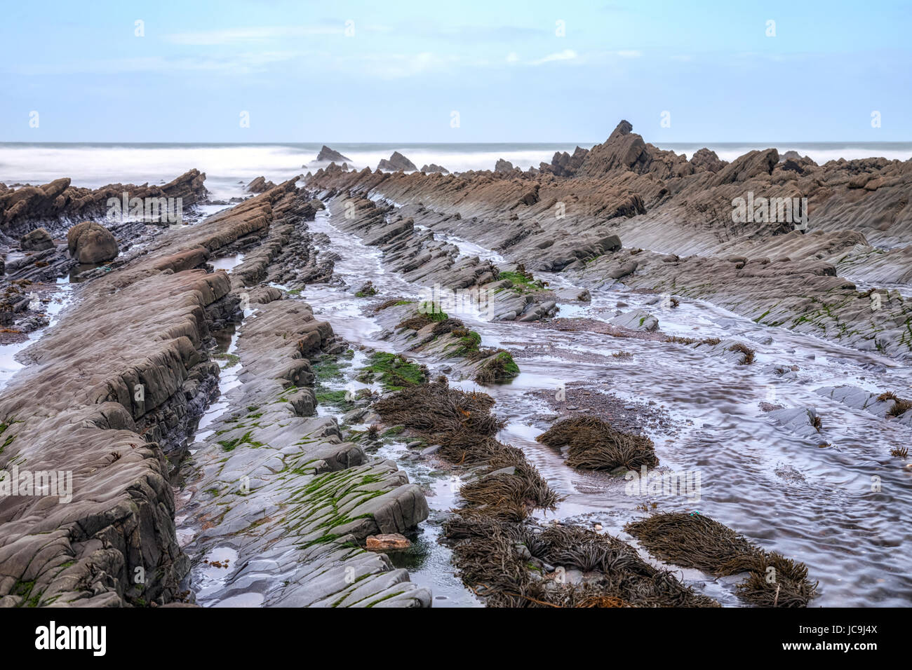 Welcombe Mouth Beach, North Devon, England, UK Stock Photo - Alamy