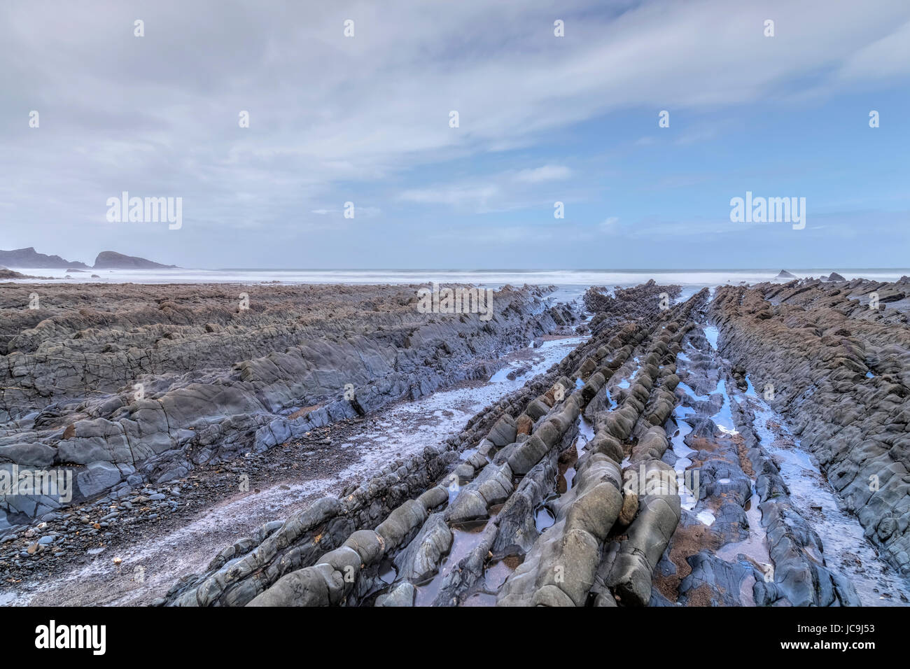 Welcombe Mouth Beach, North Devon, England, UK Stock Photo - Alamy