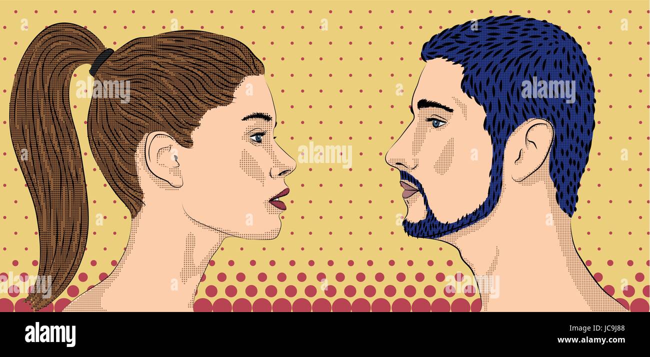 Woman female girl lady men male people human white loving couple love ...