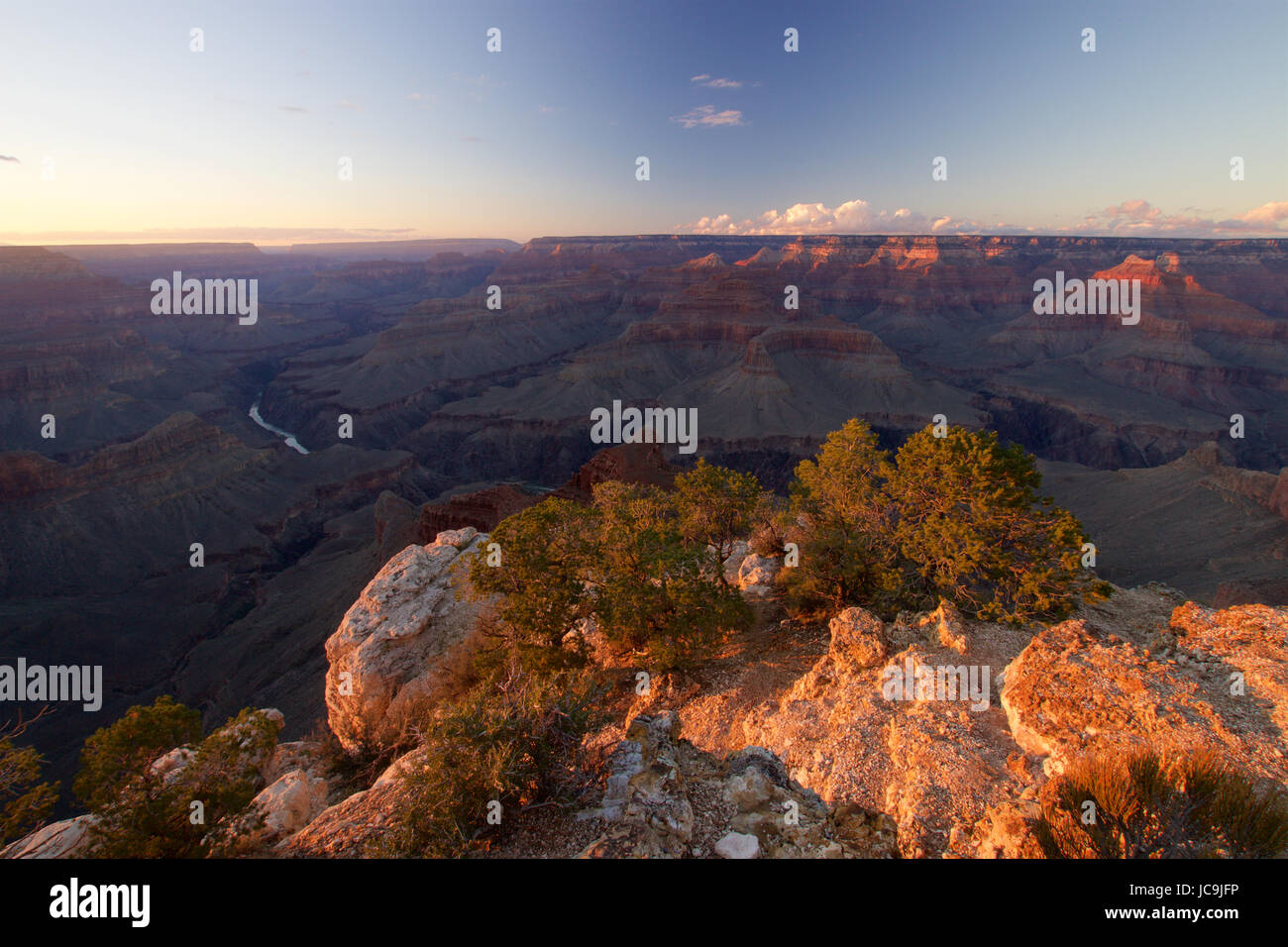 Sunset at Grand Canyon Mohave Point, Arizona Stock Photo - Alamy