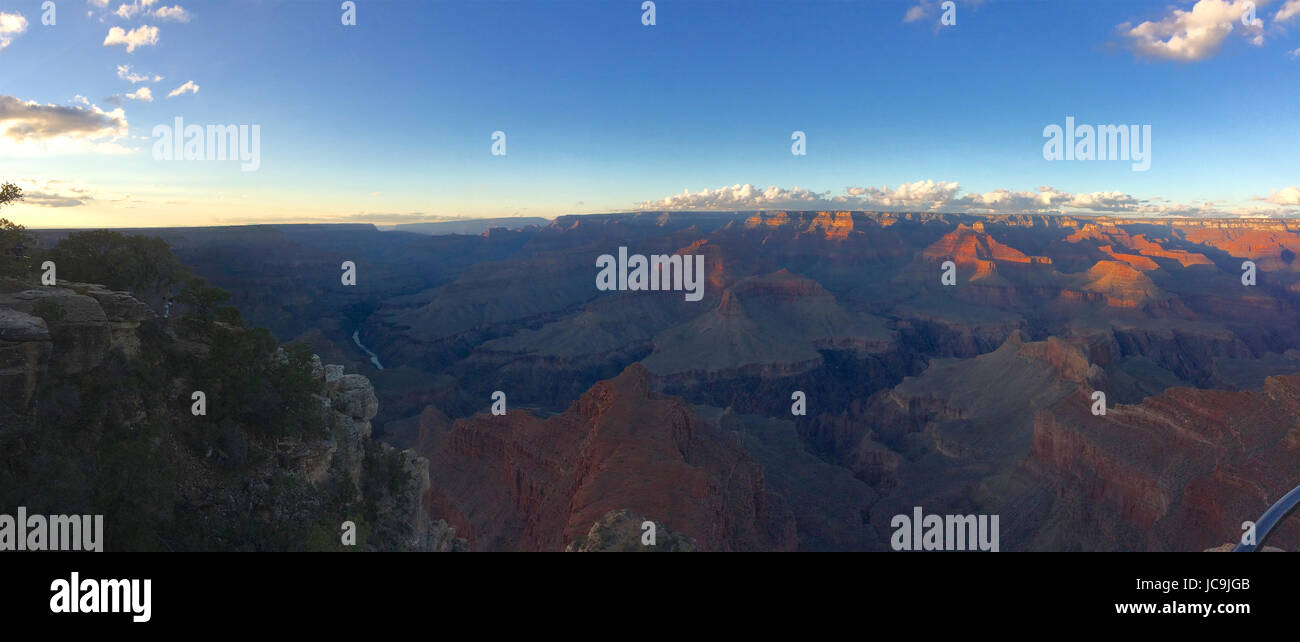 Sunset at Grand Canyon Mohave Point, Arizona Stock Photo - Alamy