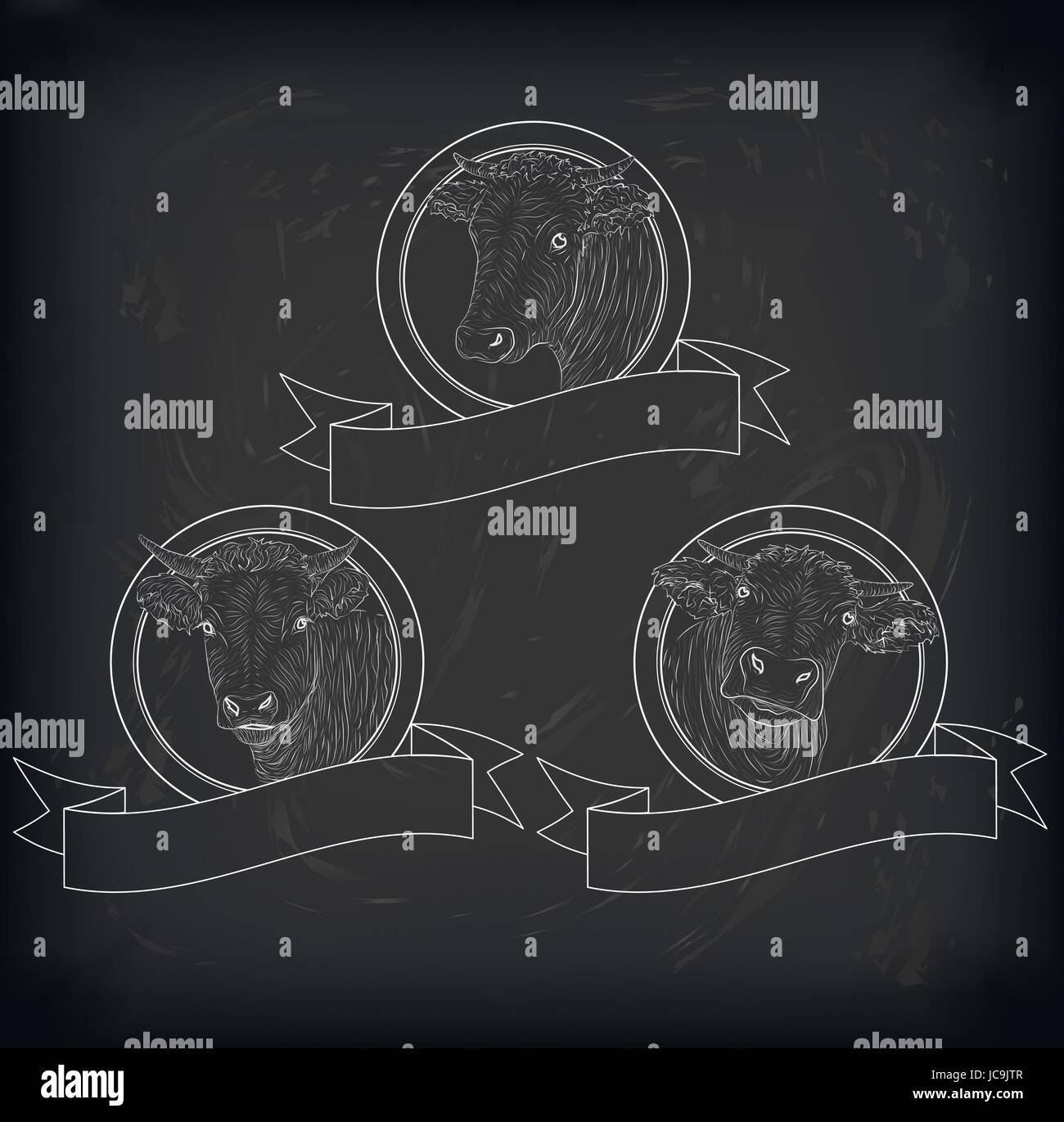 ow, calf, bull cute muzzle face set collection variation sticker icon ...