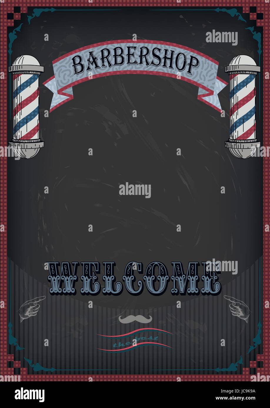 Vintage barber school Stock Vector Images - Alamy