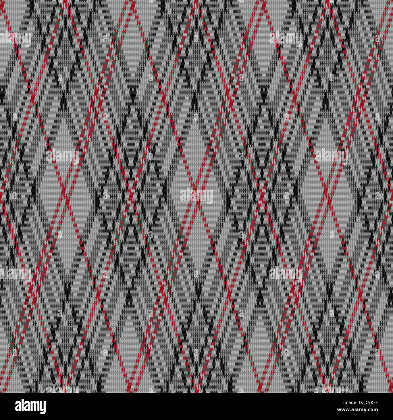 Seamless checkered vector pattern in grey and red hues Stock Vector ...