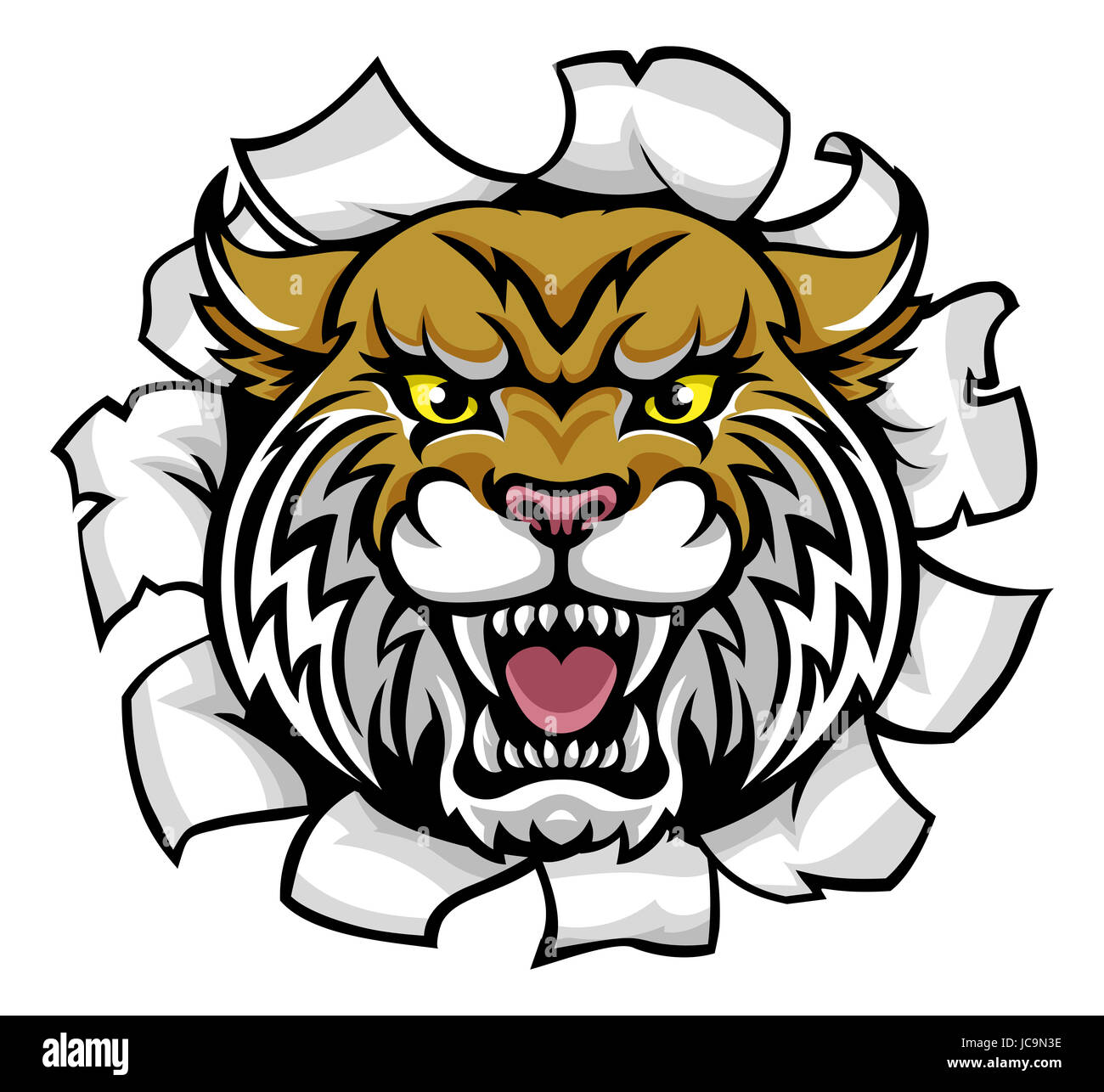 Lion ripping Cut Out Stock Images & Pictures - Alamy