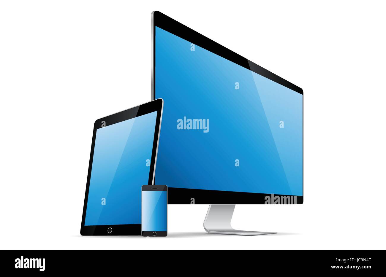 Imac Ipad Iphone Vector