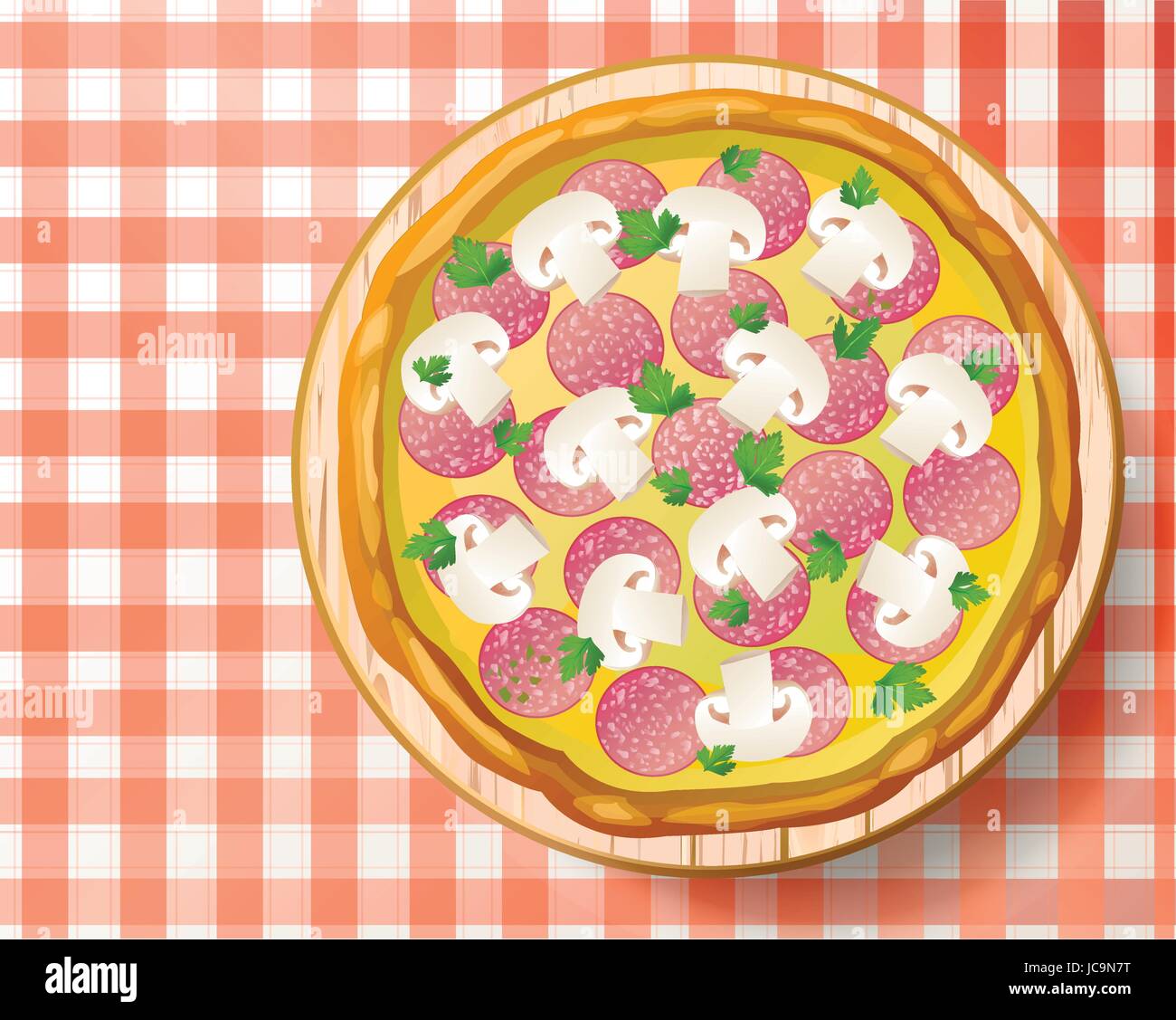 Sausage white sauce on Stock Vector Images - Alamy